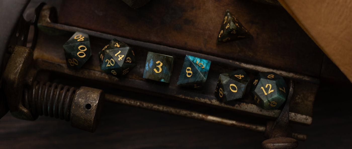 DND Dice Set Online - Polyhedral Dice DND Dice Set - Runic Dice