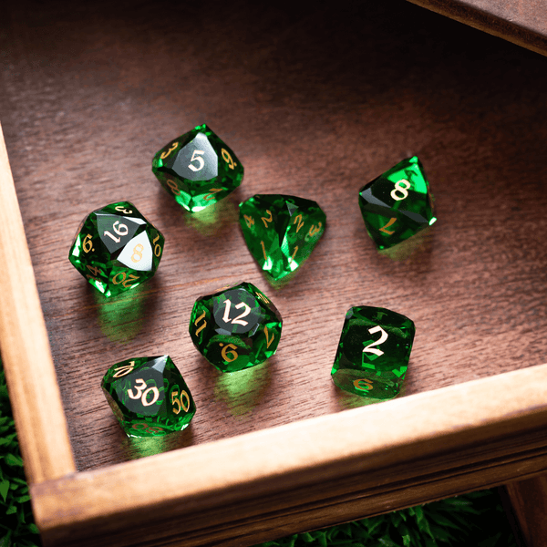 Gemstone DND Dice Sets | Premium Gemstone Dice from Runic Dice