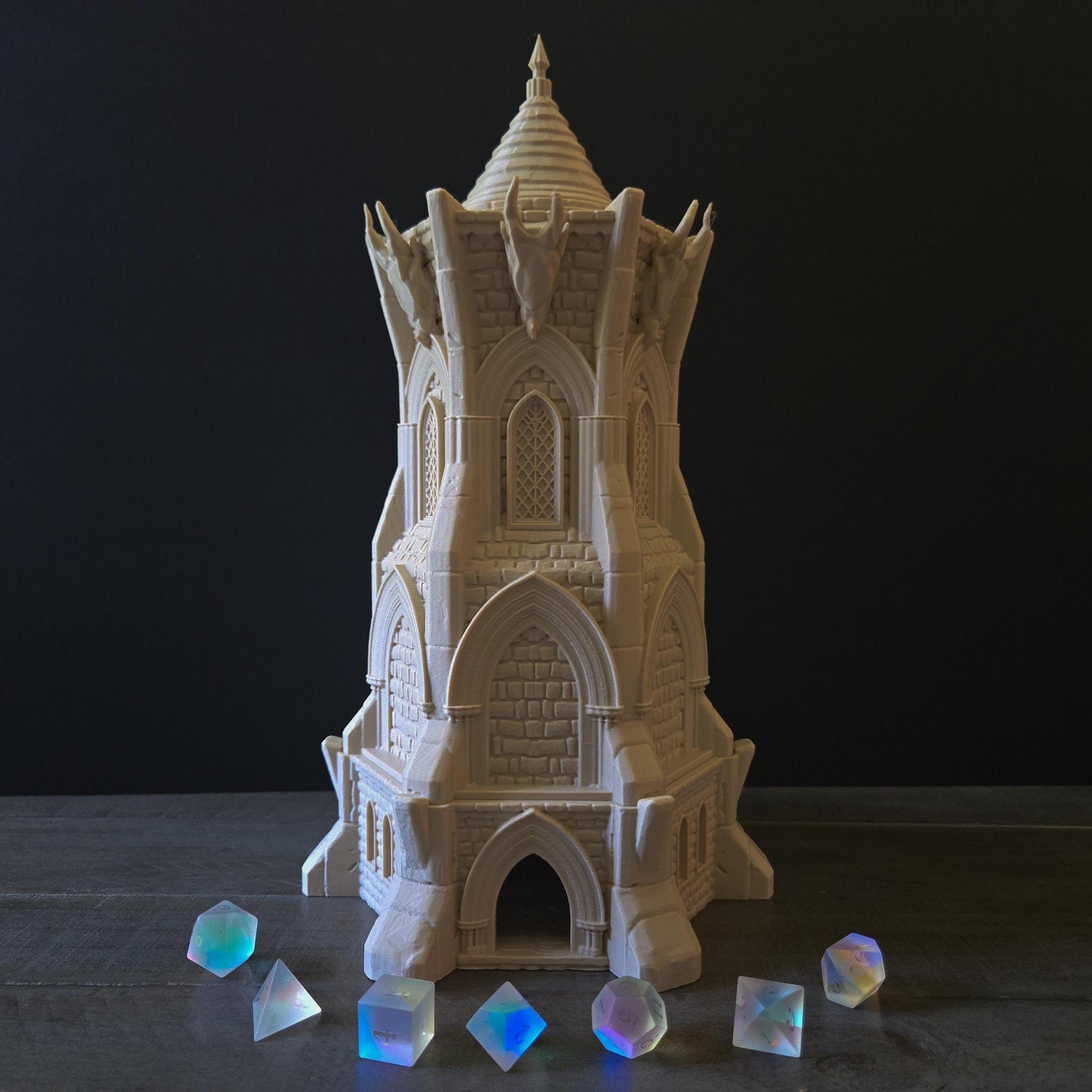 Elvish Large DND Dice Tower | Unique Dice Tower for D&D