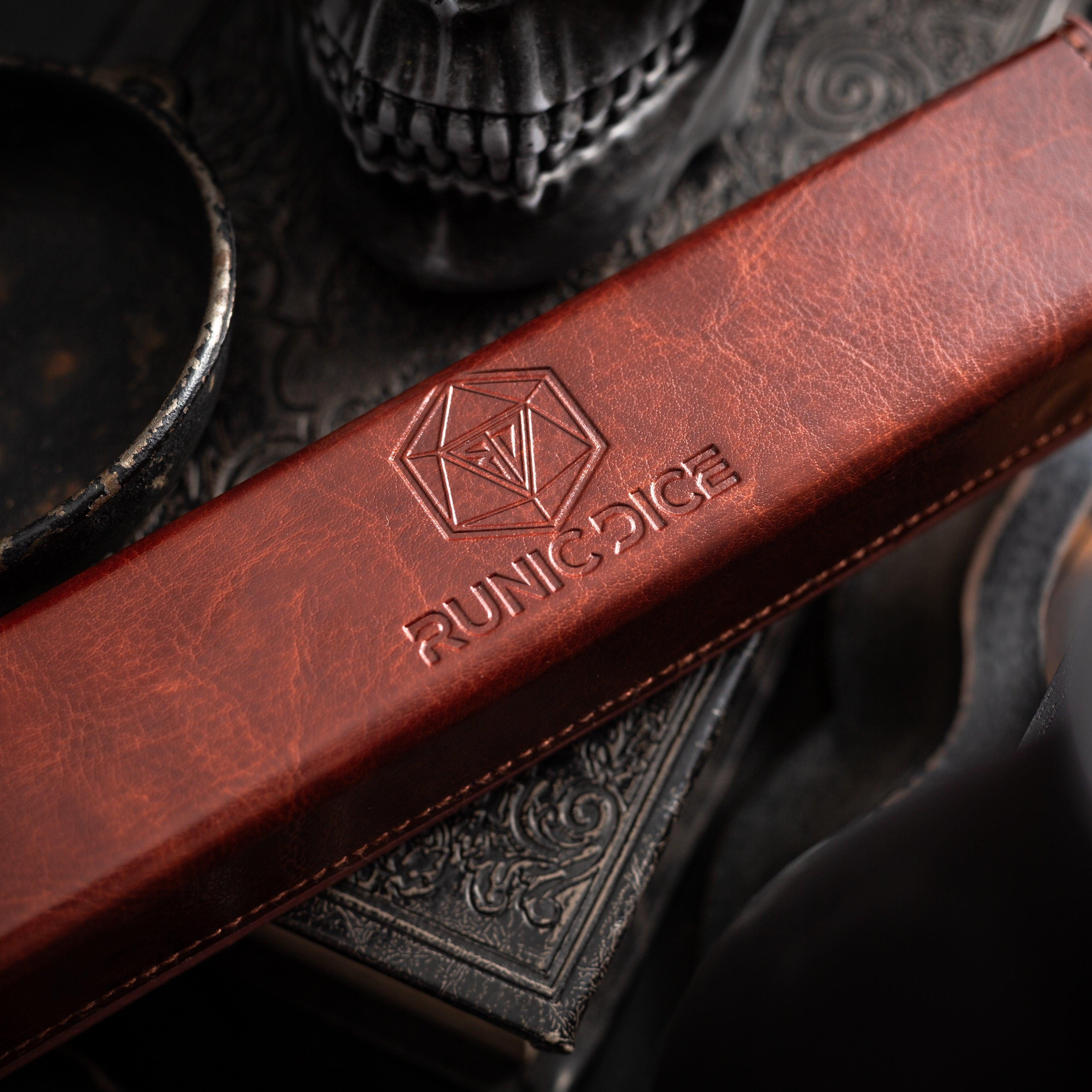 Black Night Raised Obsidian Gemstone DND Dice Set