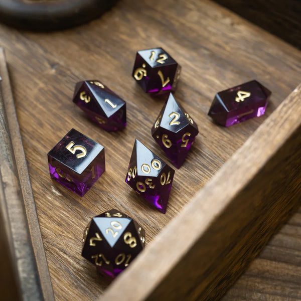 Resin DND Dice Sets | Handmade Resin Dice Set - RPG Dice Online